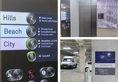 Life Care - wayfinding signage – Detour Design